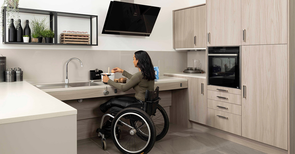 Accessible kitchen range, Freedom - LBS Kitchens & Bathrooms